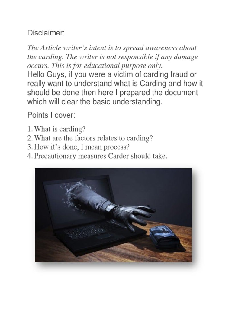Understanding Carding: A Guide | PDF | Credit Card | Visa Inc.