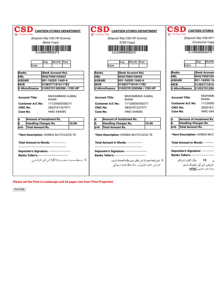 CSD The Caring Store - Pakistan Largest Retail Shops Chain PDF | PDF | Deposit Account | Banks