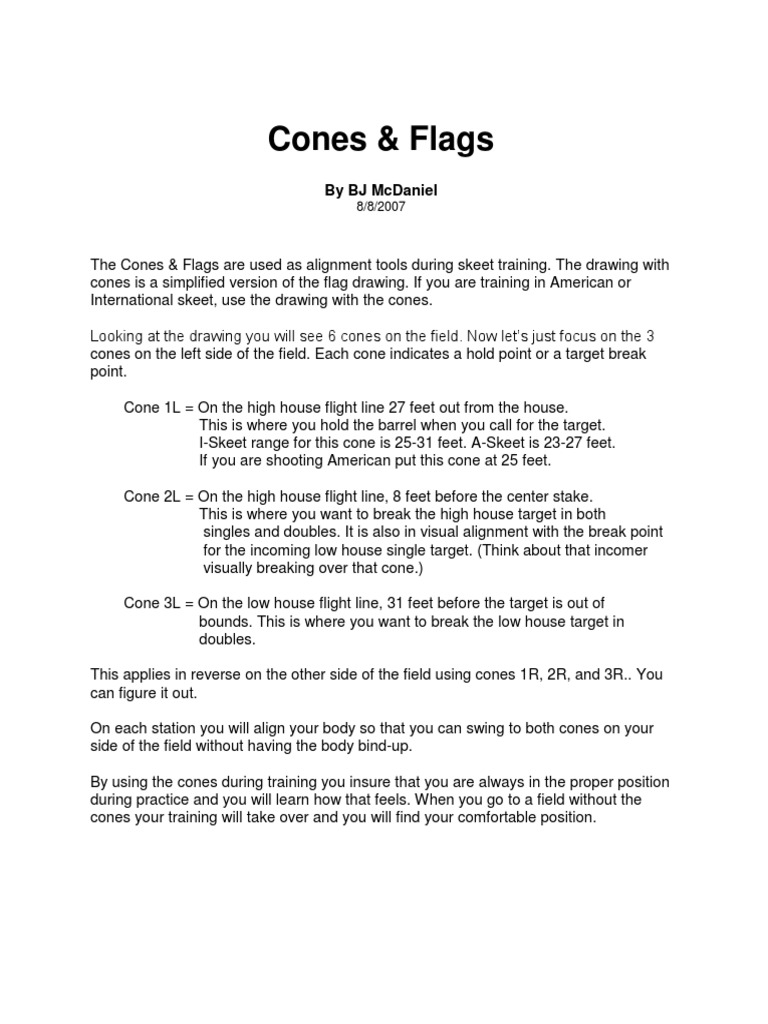 Cones&Flags PDF | PDF