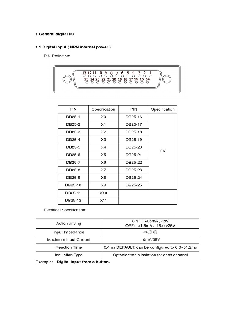 Elfin-General Digital IO Controller PDF | PDF | Power Supply | Input/Output
