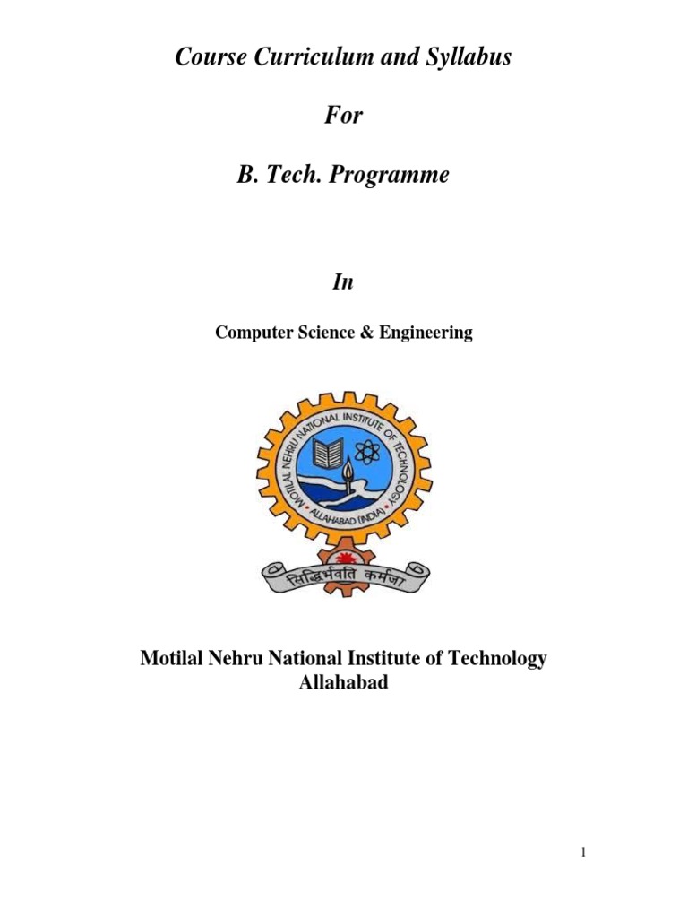 B.Tech Computer Science Curriculum Overview | PDF | Unified Modeling ...