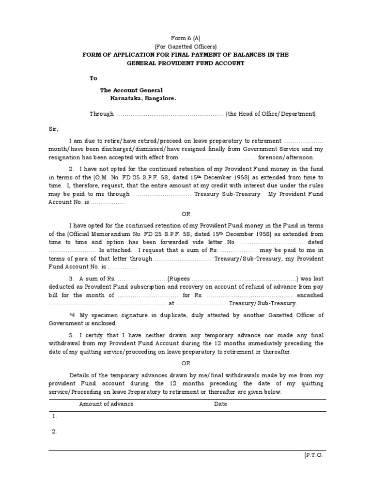 Form 6A | PDF | Financial Services | Business Law