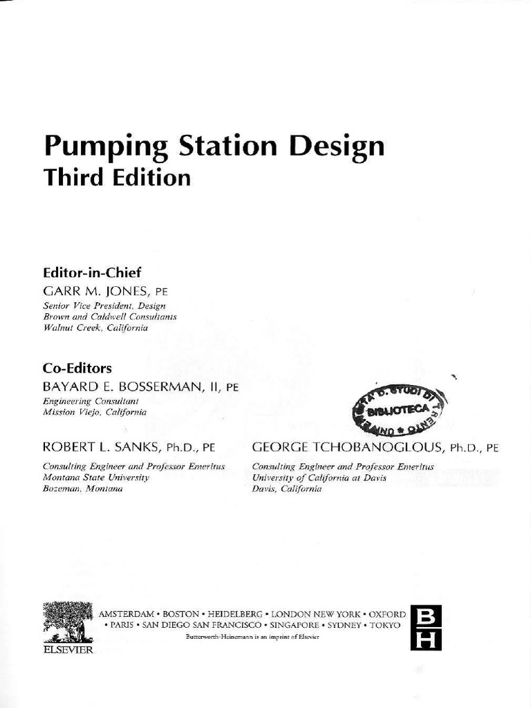 Pumping Station Design: Third Edition | Download Free PDF | Pump ...