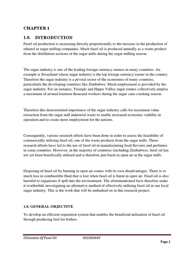 Fusel Oil Project | PDF | Distillation | Ethanol