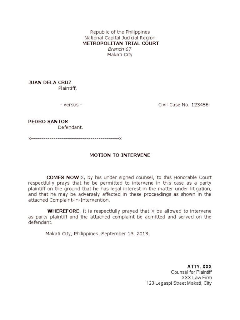 Metropolitan Trial Court: Branch 67 | PDF