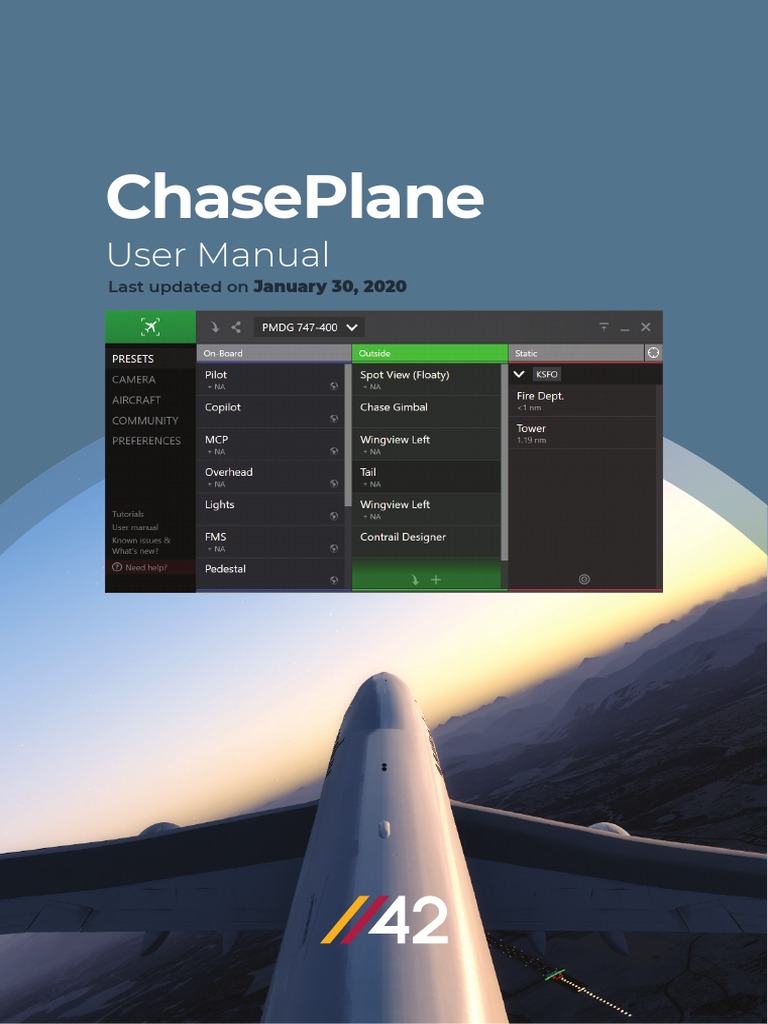 Parallel 42 p42 Chaseplane User Guide 7dcaf5 | PDF | Menu (Computing ...