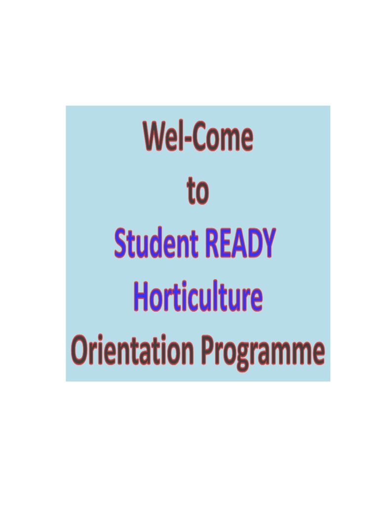 RHWE & AIA Orientation | PDF | Horticulture | Vegetables