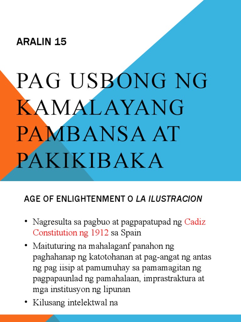 APAN 5 - Aralin 15 | PDF