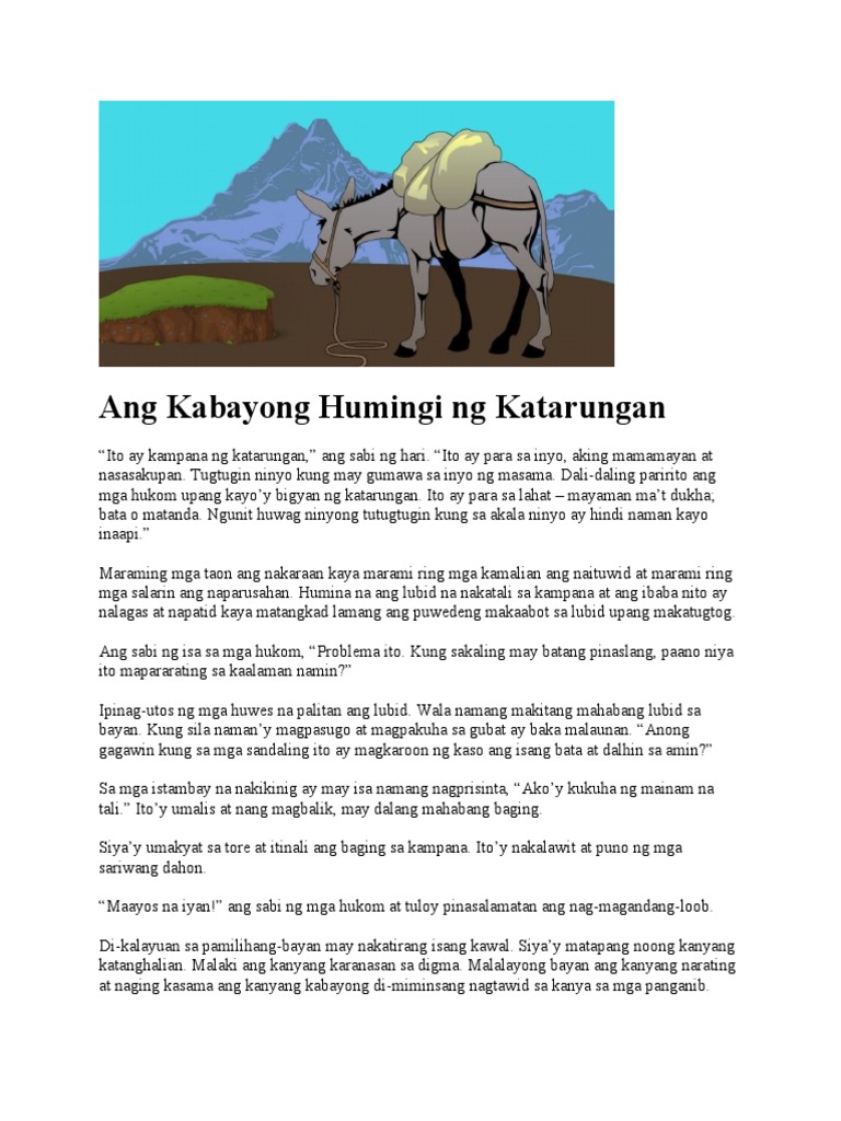 Ang Kabayong Humingi NG Katarungan | PDF