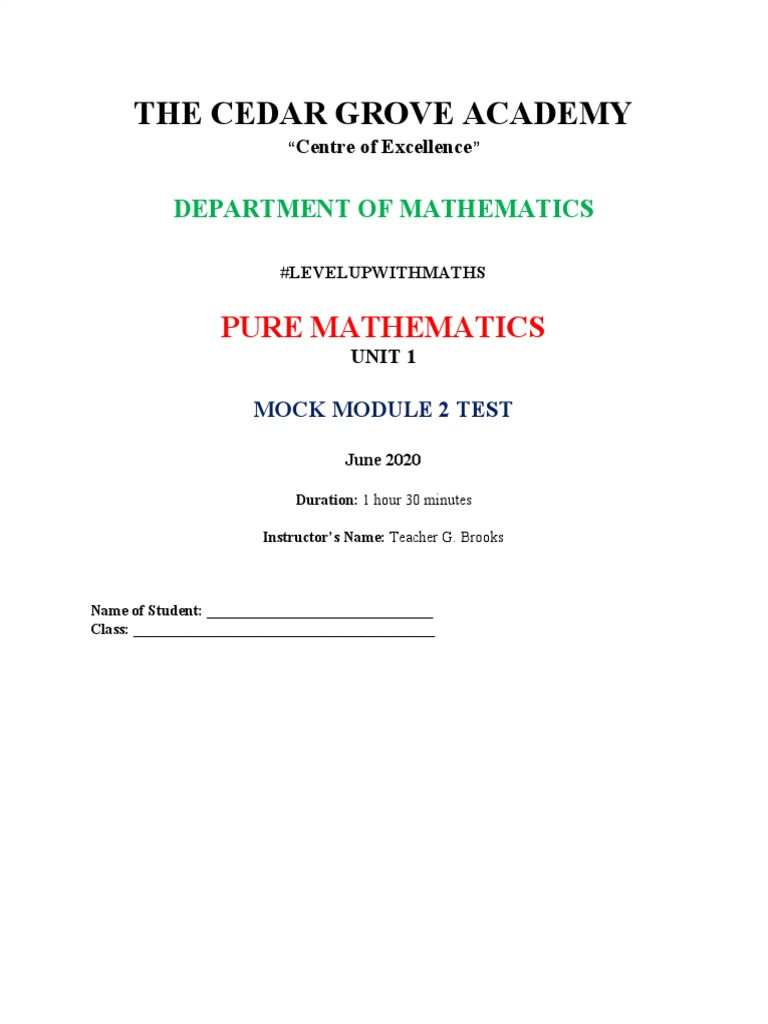 Mock Module 2 Test | PDF