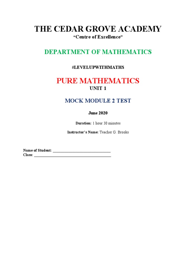 Mock Module 2 Test | PDF