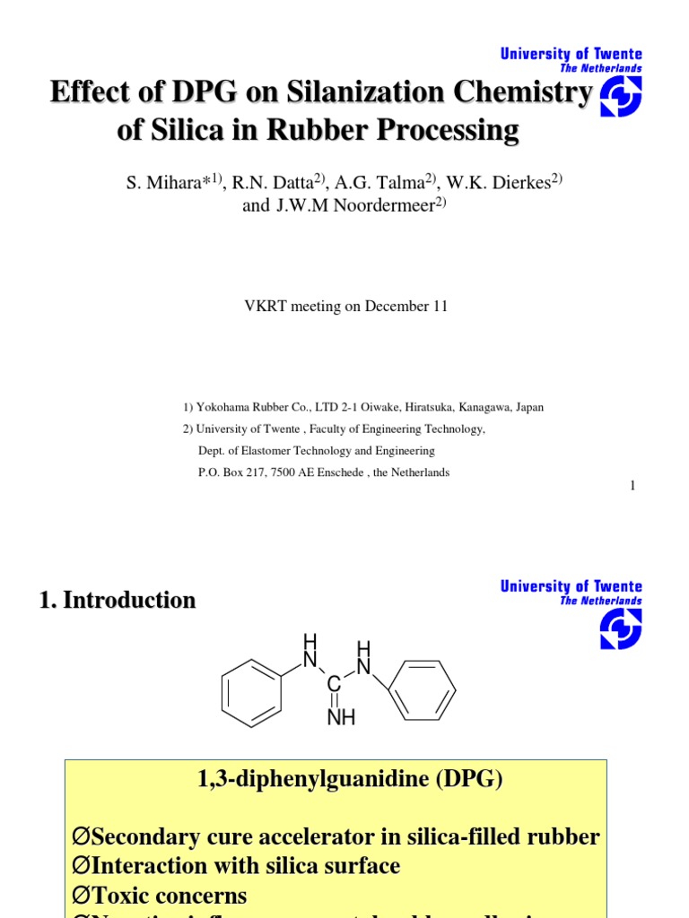Effect of DPG On Silinization | PDF | Cross Link | High Performance ...