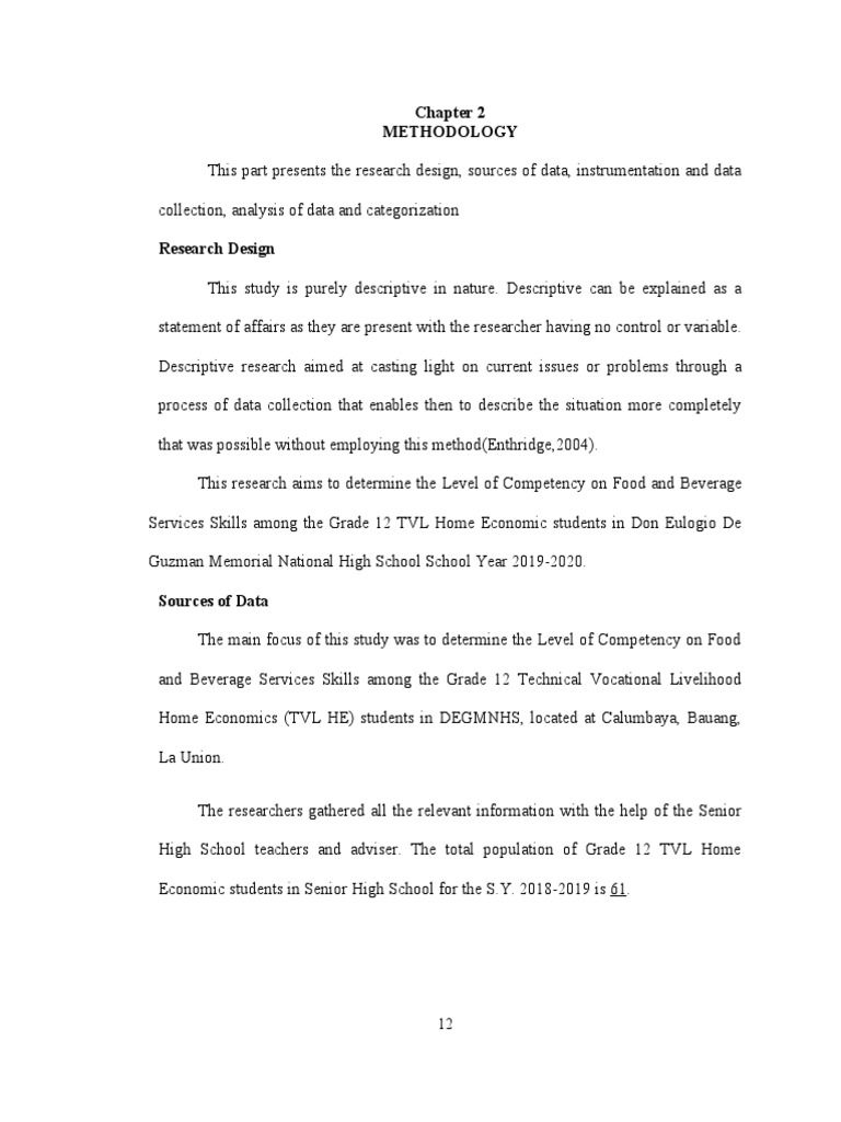03.research Group 3 Chapter 2 TVL 12 HE-B FBS Competency Edited | PDF ... 03.research Group 3 Chapter 2 TVL 12 HE-B FBS Competency Edited | PDF ...