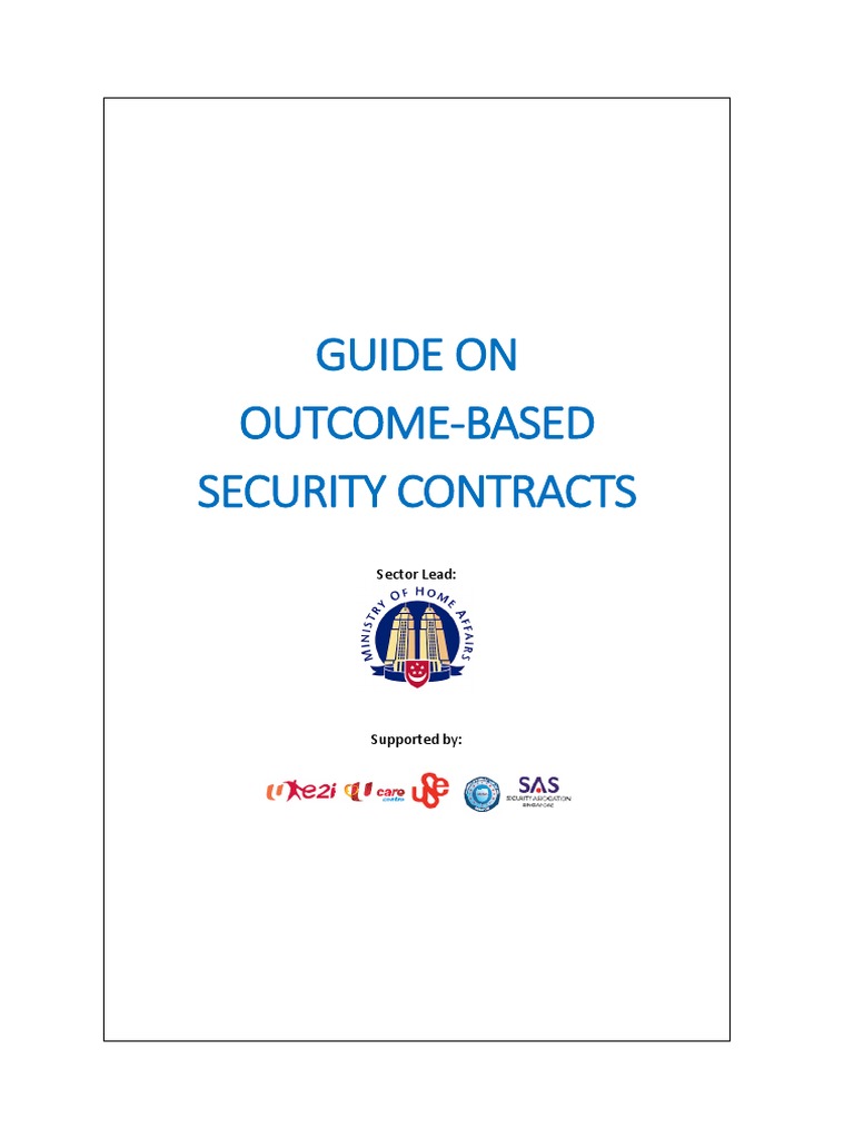 Outcome-Based Security Contract Guide | PDF | Evaluation | Risk