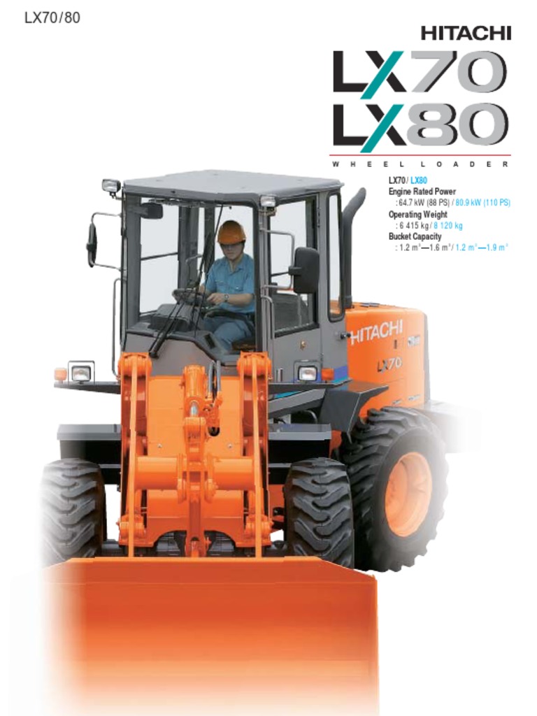 Hitachi LX70/80 Wheel Loader Specs | PDF | Horsepower | Truck