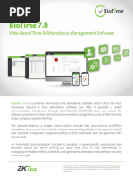 BioTime 9.5 Introduction | PDF | Application Software | Mobile App