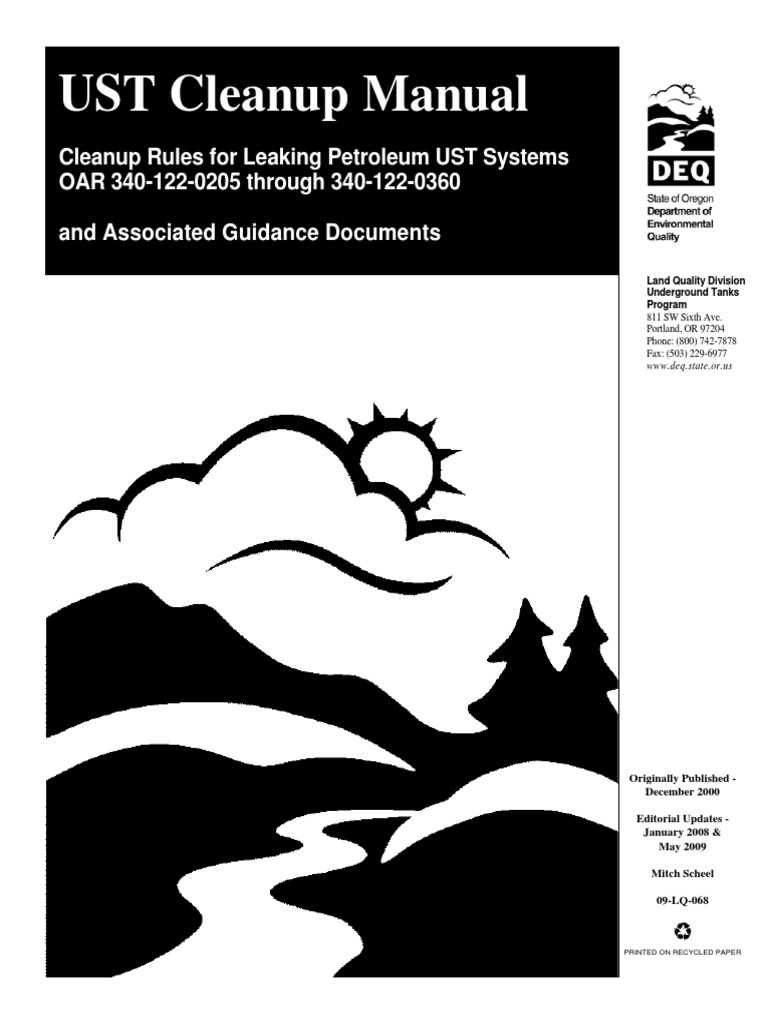 UST Cleanup Manual | PDF | Environmental Remediation | Clean Water Act