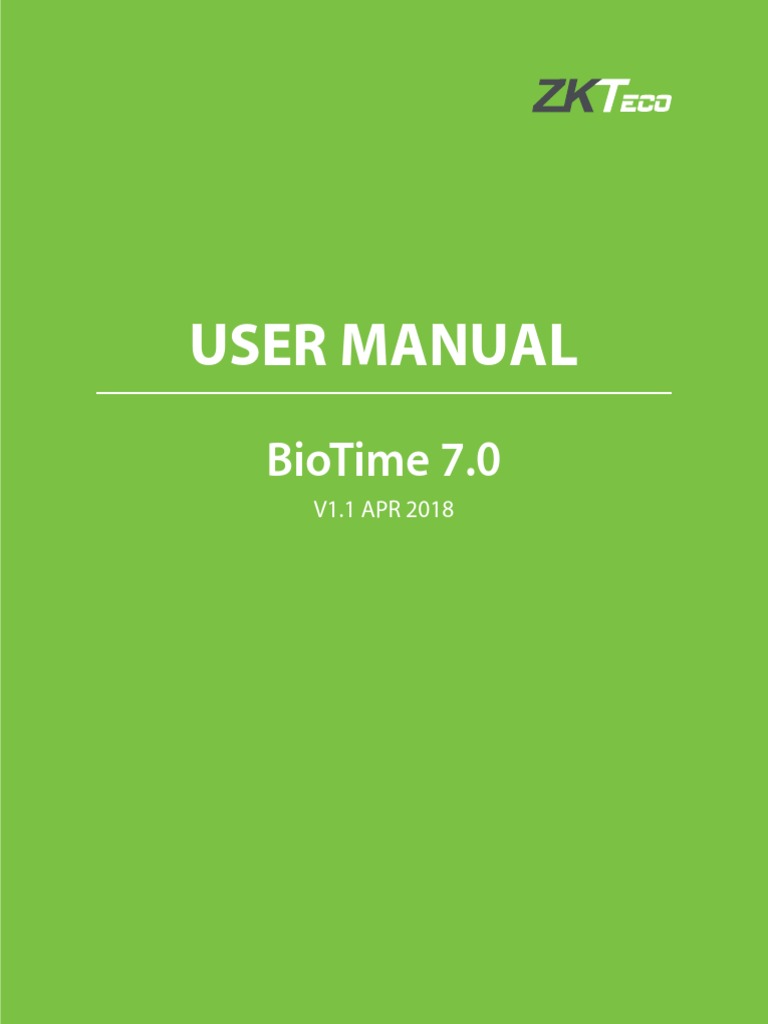 BioTime 7.0 User Manual V1.1 PDF | PDF | Mobile Marketing | Mobile App