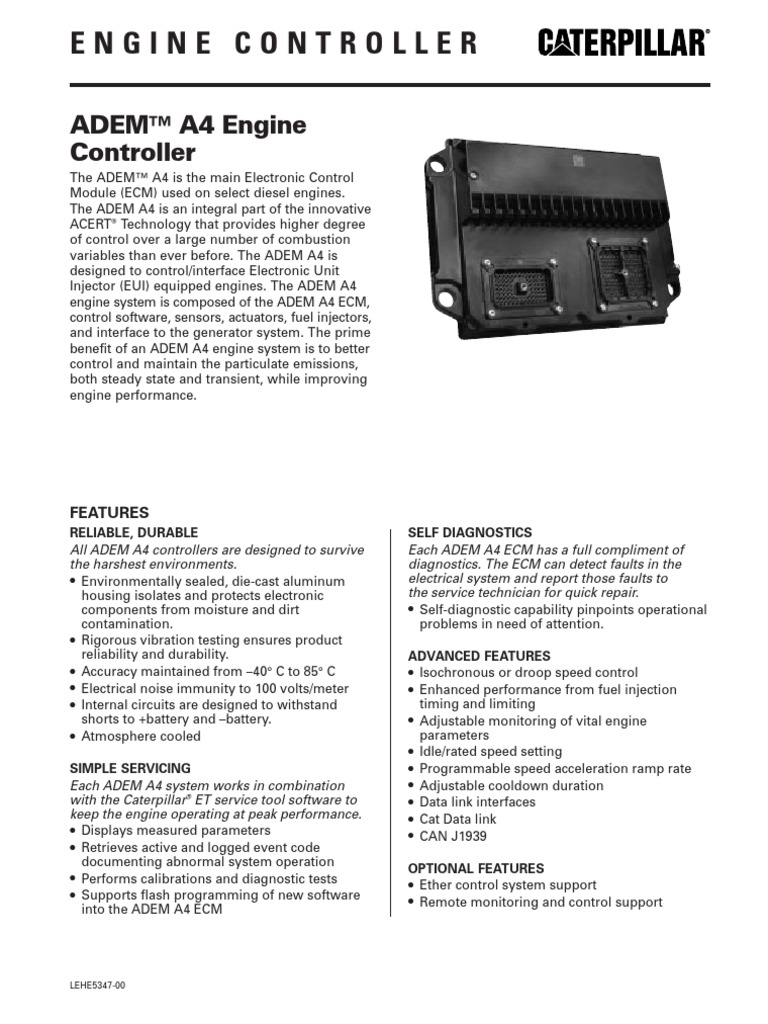 Adem A4 Engine Controller | PDF | Fuel Injection | Engines