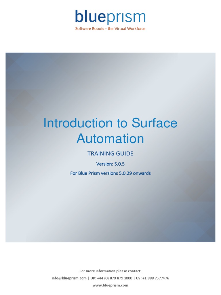 Introduction To Surface Automation - 0 PDF | PDF | Button (Computing ...