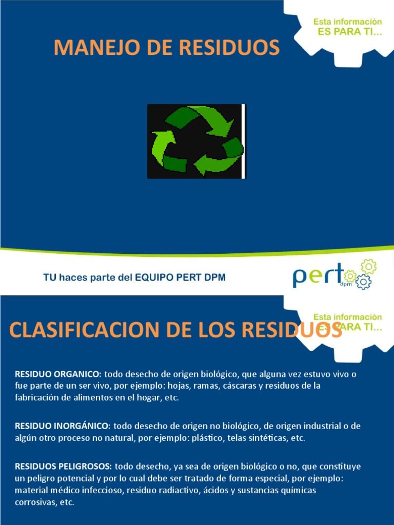 Capacitacion de Manejo de Residuos | PDF | El plastico | Residuos