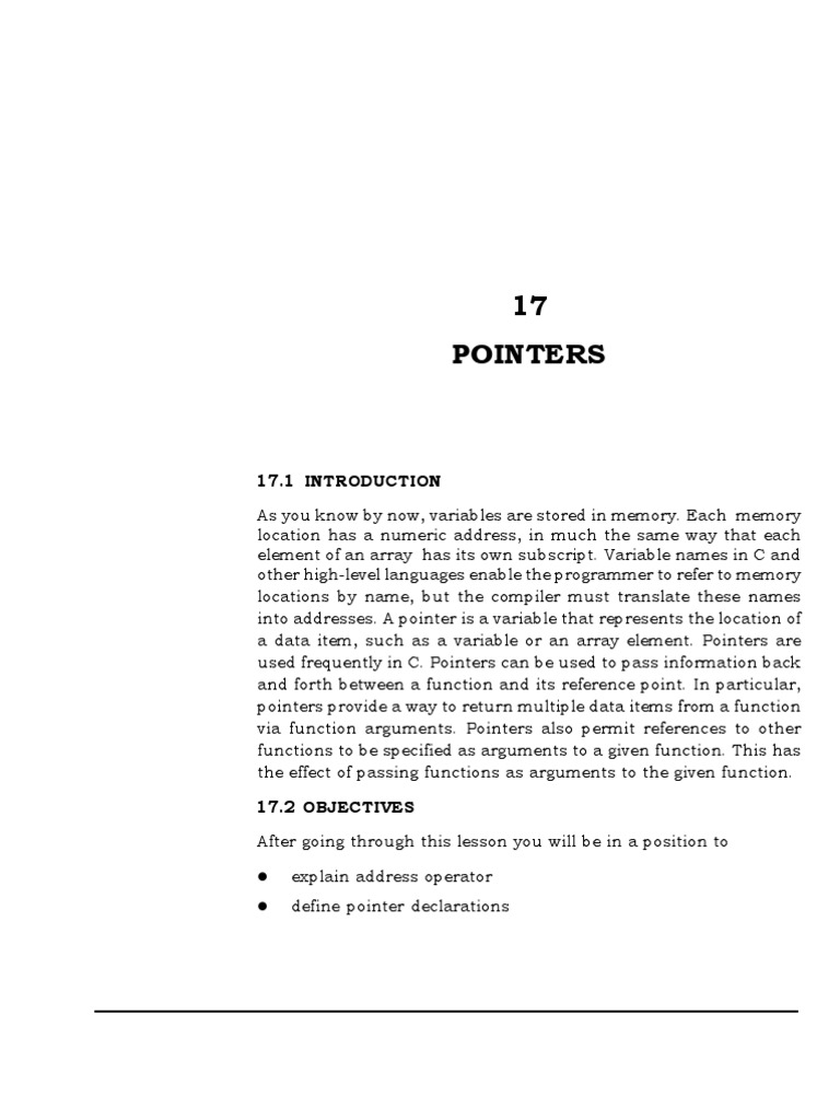 C Pointers | PDF