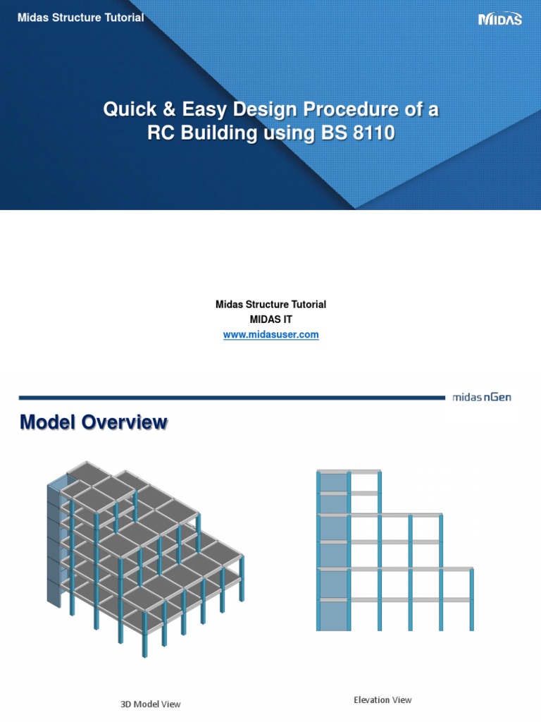 Quick & Easy Design Procedure of A RC Building Using BS 8110 | PDF | Button (Computing) | Beam ...
