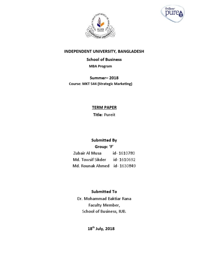 Pureit Bangladesh | PDF | Water Purification | Brand