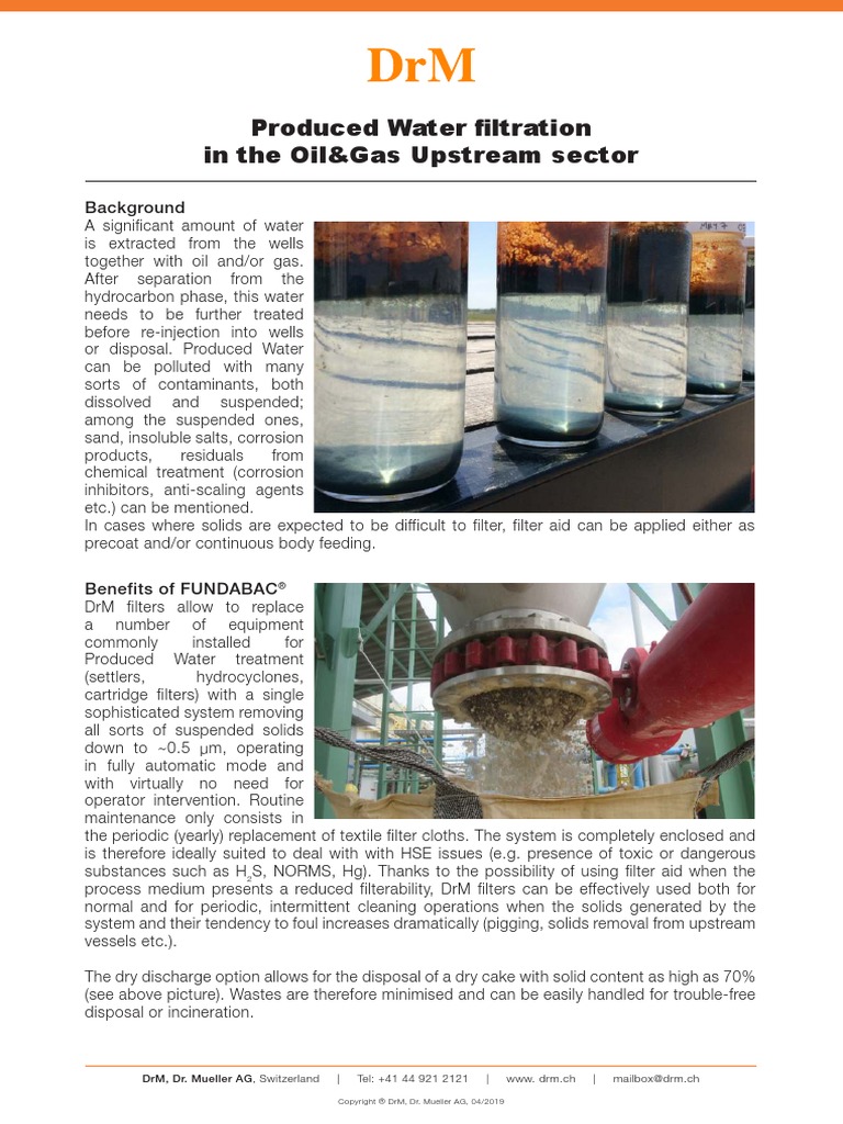 DRM - Produced Water Filtration | PDF | Technology & Engineering