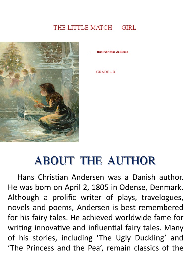 The Little Match Girl: A Summary | PDF | Hans Christian Andersen