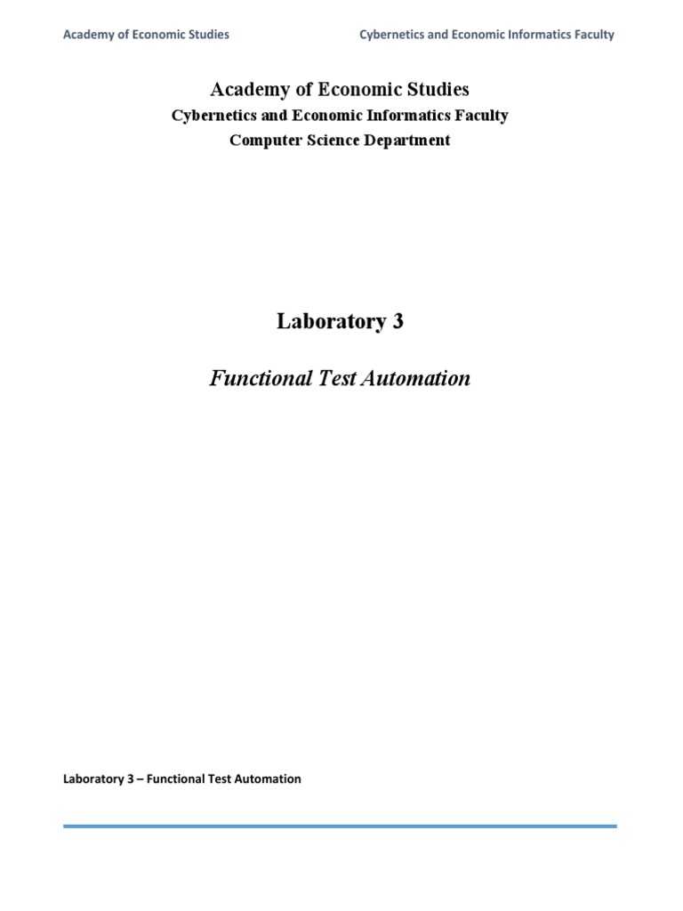6 Functional Test Automation Pdf Pdf Selenium Software Software