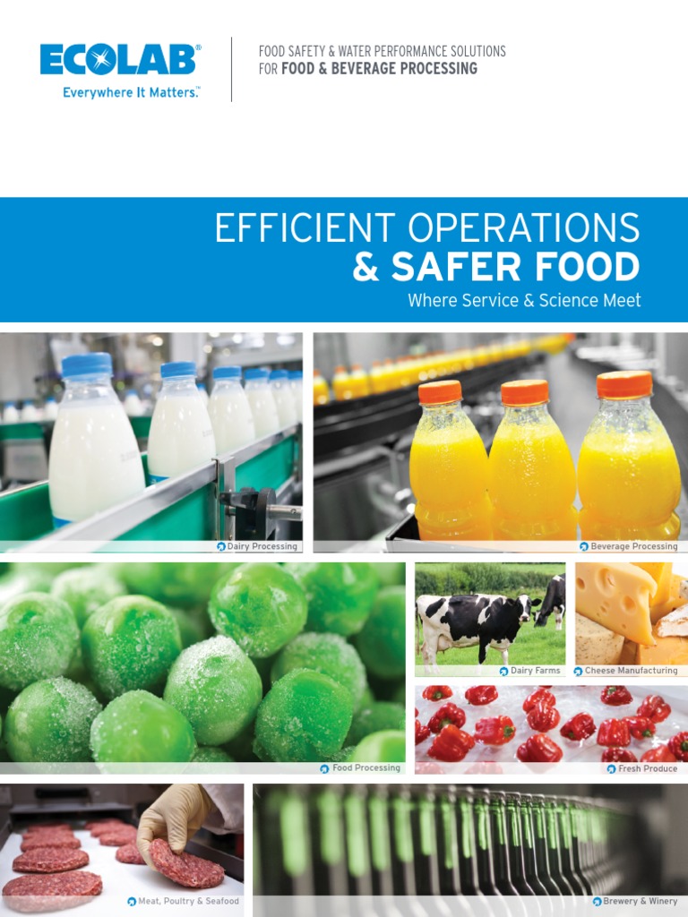 Food & Beverages Ecolab | PDF | Food Safety | Foods