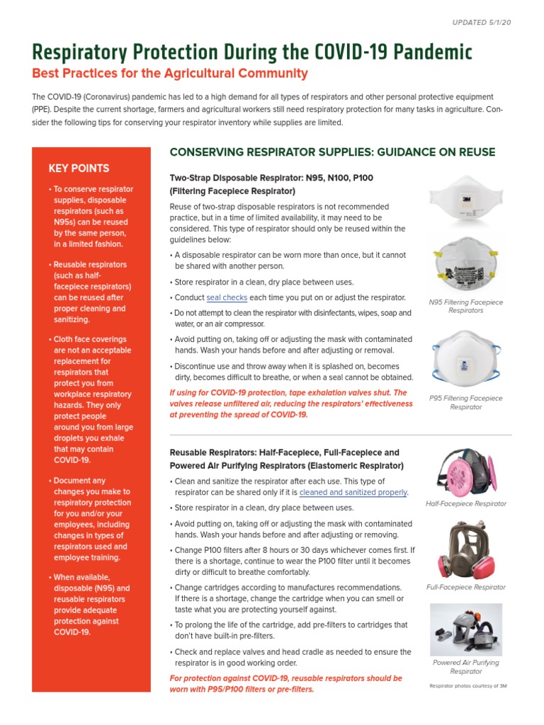 Respiratory Protection During The COVID-19 Pandemic: Best Practices For ...