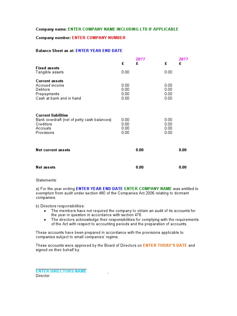 Guarantee Dormant Accounts | PDF | Balance Sheet | Business Law