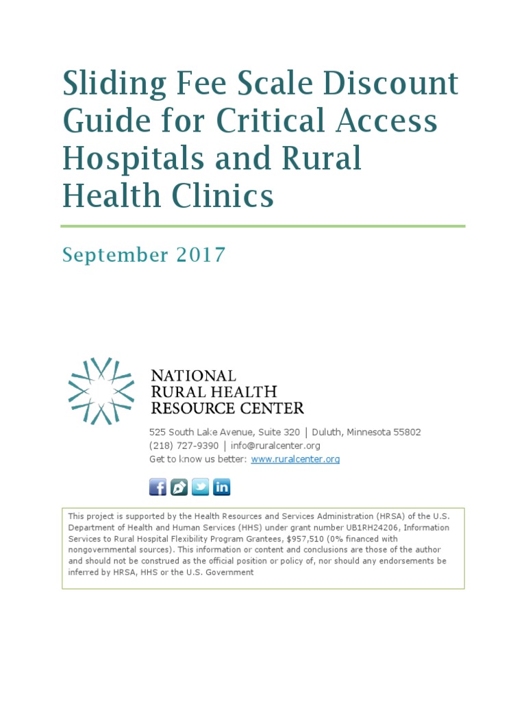 Sliding Fee Scale Guidelines | PDF | Medicare (United States) | Medicaid