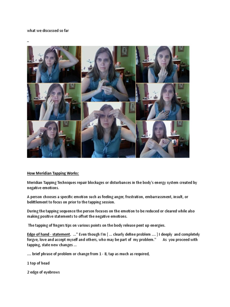 Understanding Meridian Tapping Techniques and How to Apply Positive ...