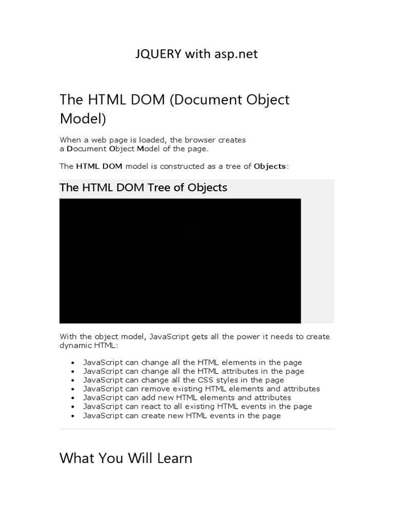 Lesson2 Jquery With ASP | Download Free PDF | Document Object Model | J Query