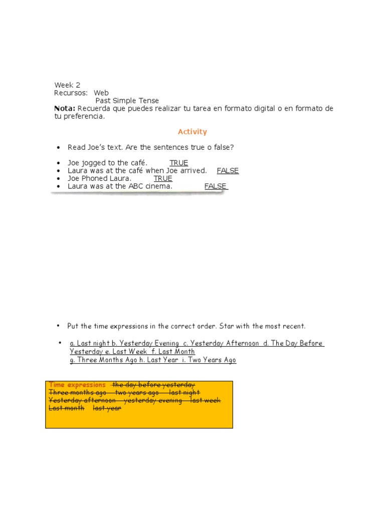 Actividad Semana 2 Grado Decimo | PDF | Syntax | Cognitive Science