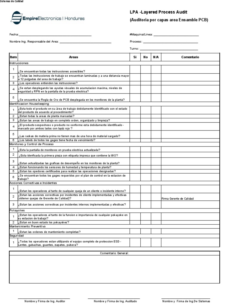 Formato LPA Ensamble PCB Rev. 9 | PDF | Placa de circuito impreso ...