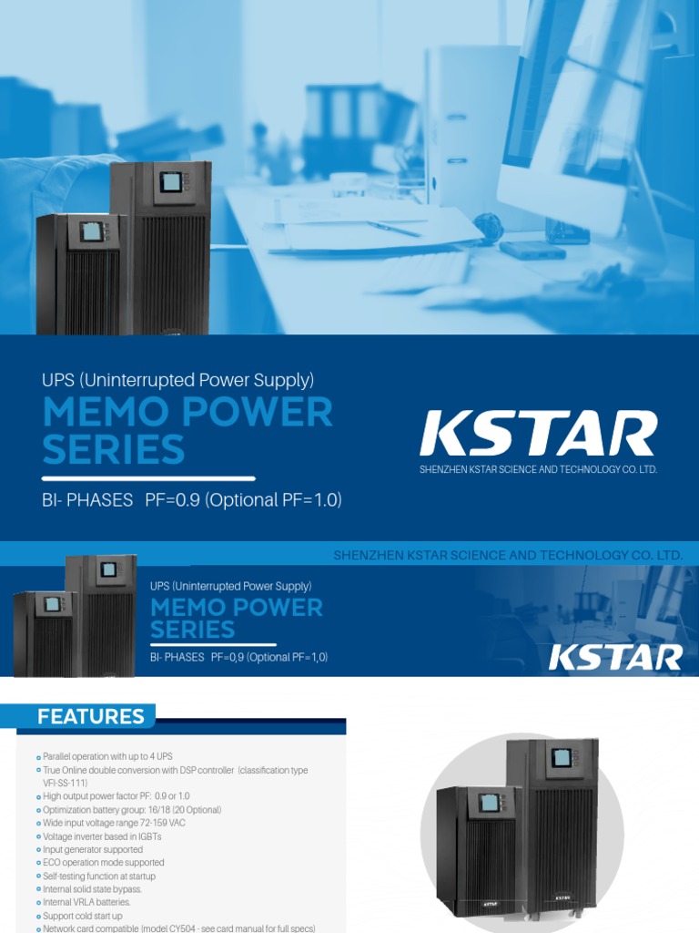 Kstar-Memo Power 6-10 Kva | PDF | Power Supply | Power (Physics)