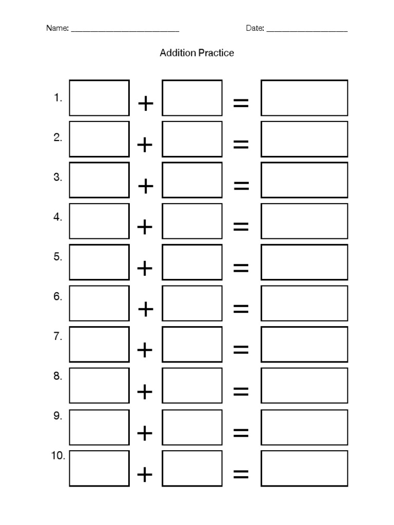 Math Practice Pages | PDF | Teaching Mathematics