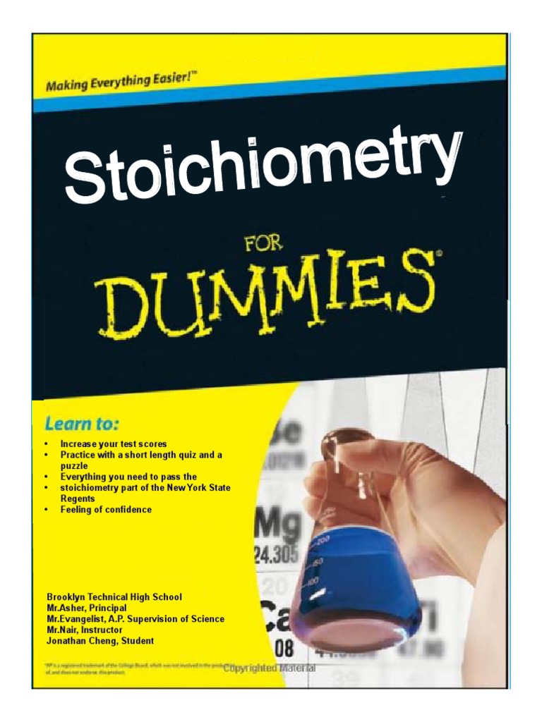 Stoichiometry Basics for Students | PDF | Mole (Unit) | Stoichiometry
