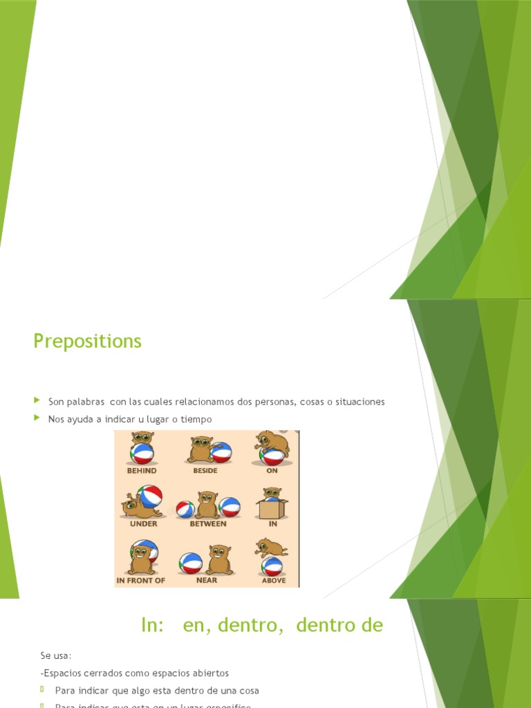 Understanding English Prepositions | PDF | Social Science | Foreign ...