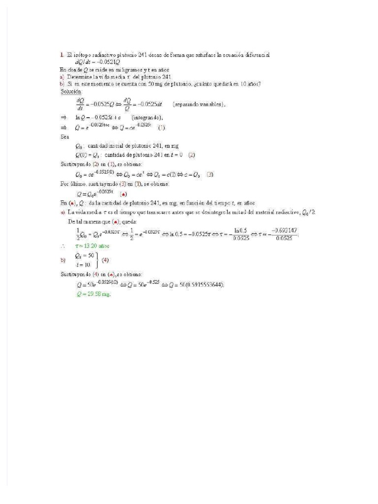 Ejercicios Resueltos Boyce Di Prima PDF | PDF