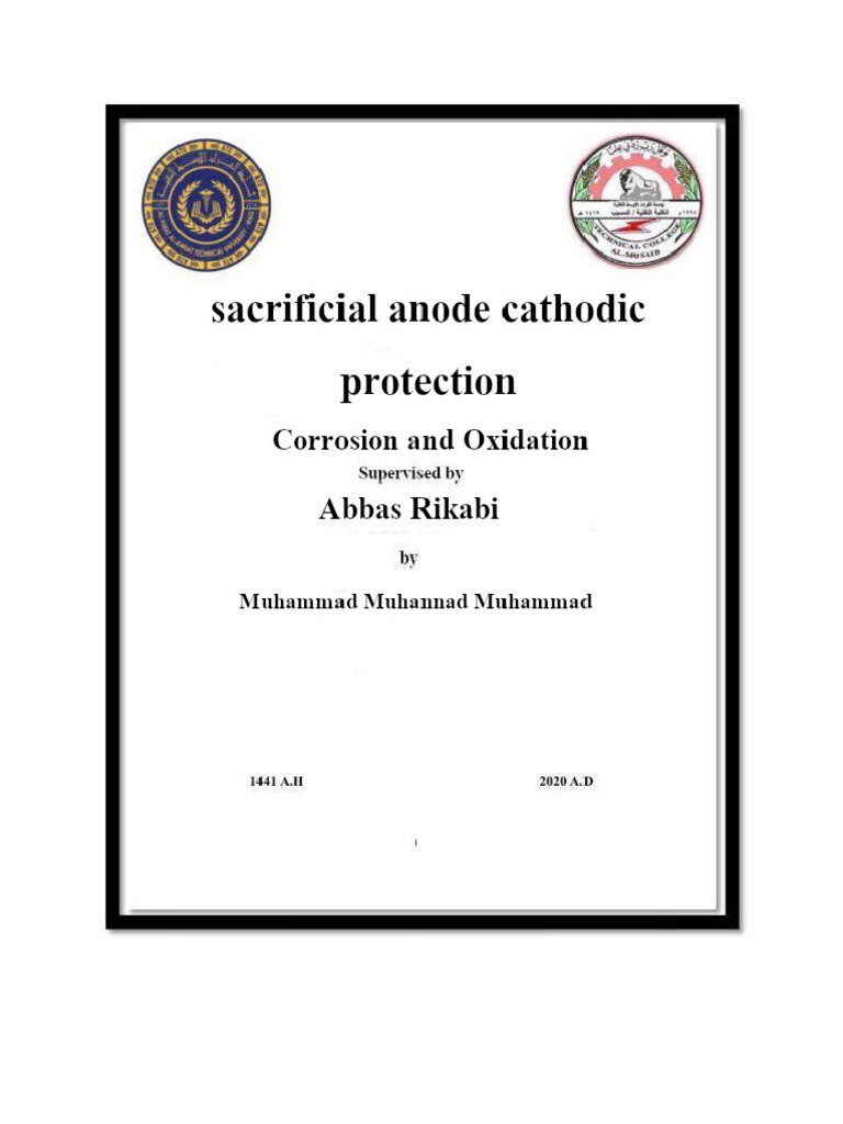 Cathodic Protection: Sacrificial Anode Systems Explained | PDF | Anode ...