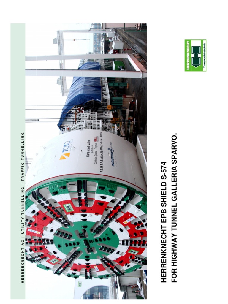 Herrenknecht Epb Shield S-574 | PDF | Tunnel | Machines