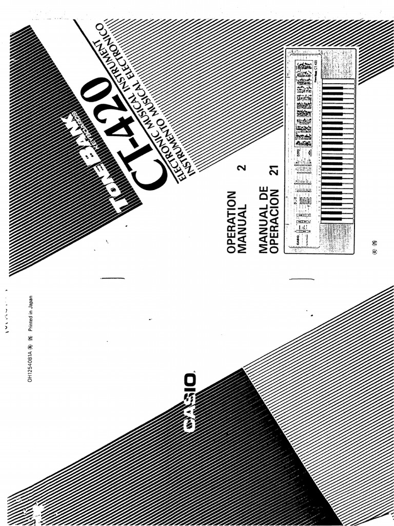 Casio CT-420 Manual PDF | PDF