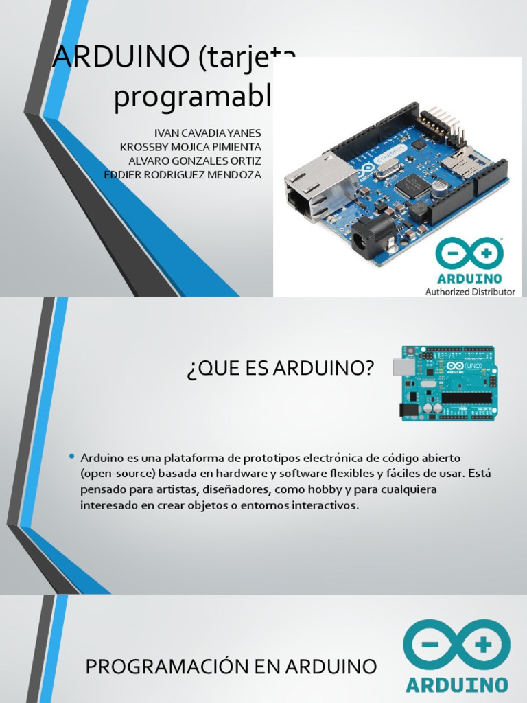 Expo ARDUINO (Tarjeta Programable) | PDF | Arduino | Microcontrolador