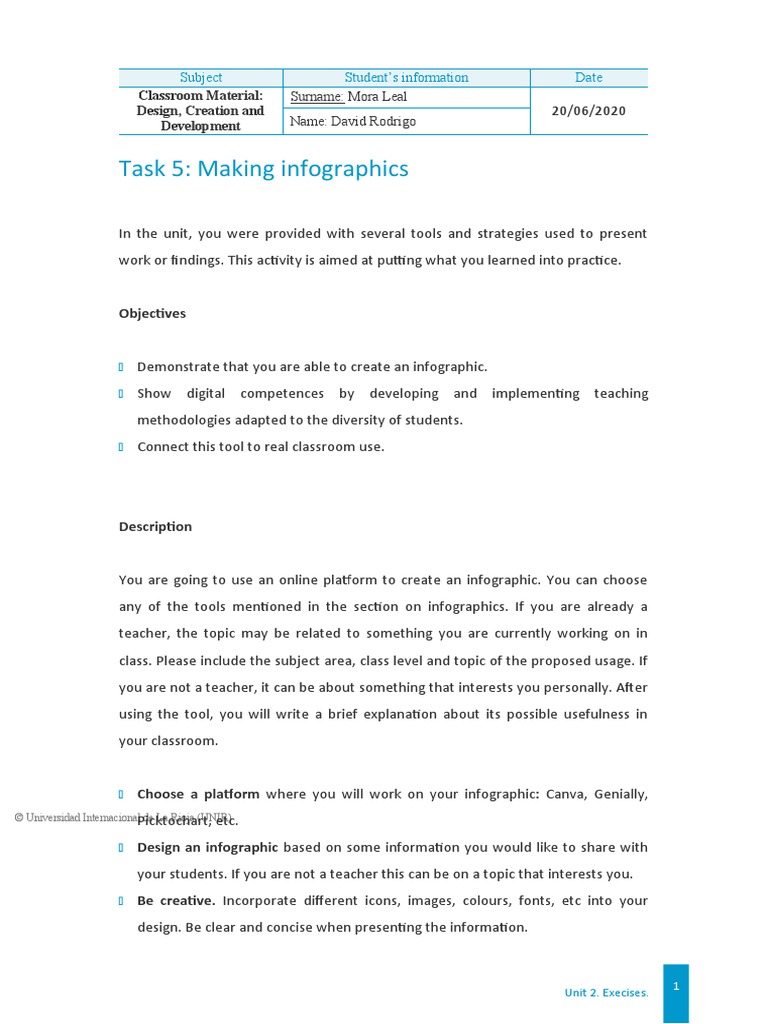 Task 5 Making Pictograms David Rodrigo Mora Leal | PDF | Infographics ...