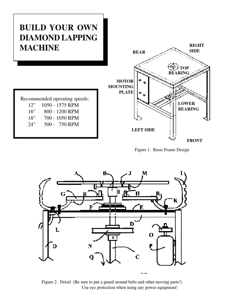 Build Your Own Diamond Lapping Machine | PDF | Screw | Tire